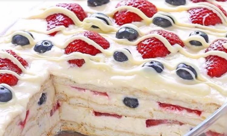 Ce gâteau sans cuisson aux fruits rouges est parfait pour l'été - C'est ...