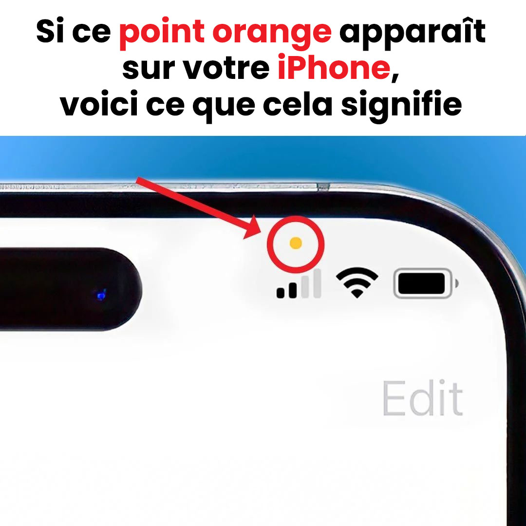 Le point orange sur votre iPhone : que signifie-t-il et comment ...
