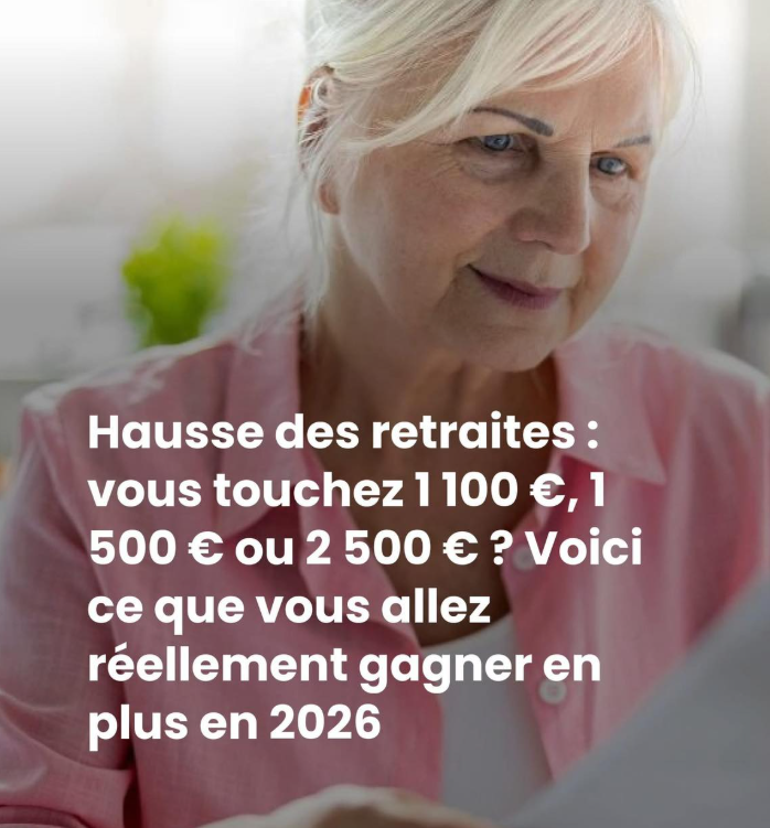 Hausse des retraites en 2026 : 1 100 €, 1 500 € ou 2 500 €… combien ...