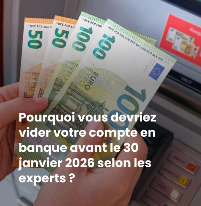 Pourquoi vous devriez vider votre compte courant avant le 30 janvier ...