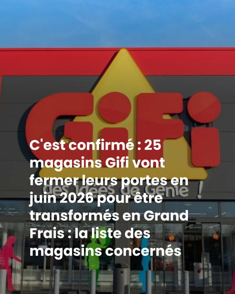 25 magasins Gifi vont fermer en 2026 pour devenir Grand Frais : ce que ...